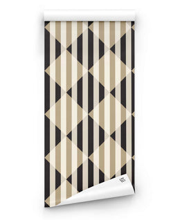 Diamond Stripe Geometric Wallpaper – Otto Studio